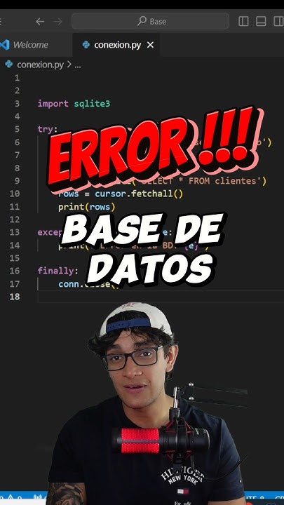 Cierre de conexion base de datos con python.#python #basesdedatos #sqlite - YouTube
