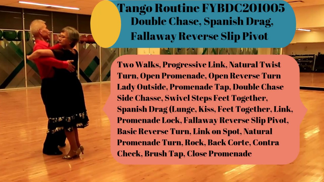 Tango 1 min Routine-Natural Twist Turn,Double Chase,Spanish Drag ...