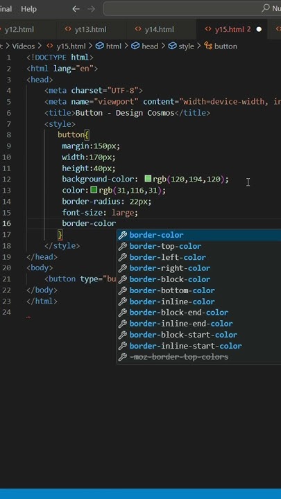 Hover Effect For Button In Csscss Frontend Cssbutton Youtube