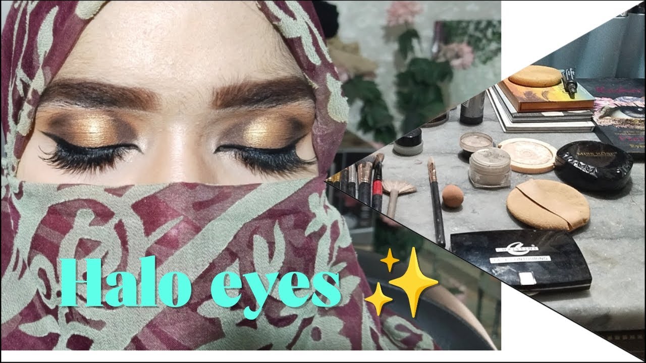 Smoky halo eyes makeup tutorial 💄|halo eys makup step by step - YouTube