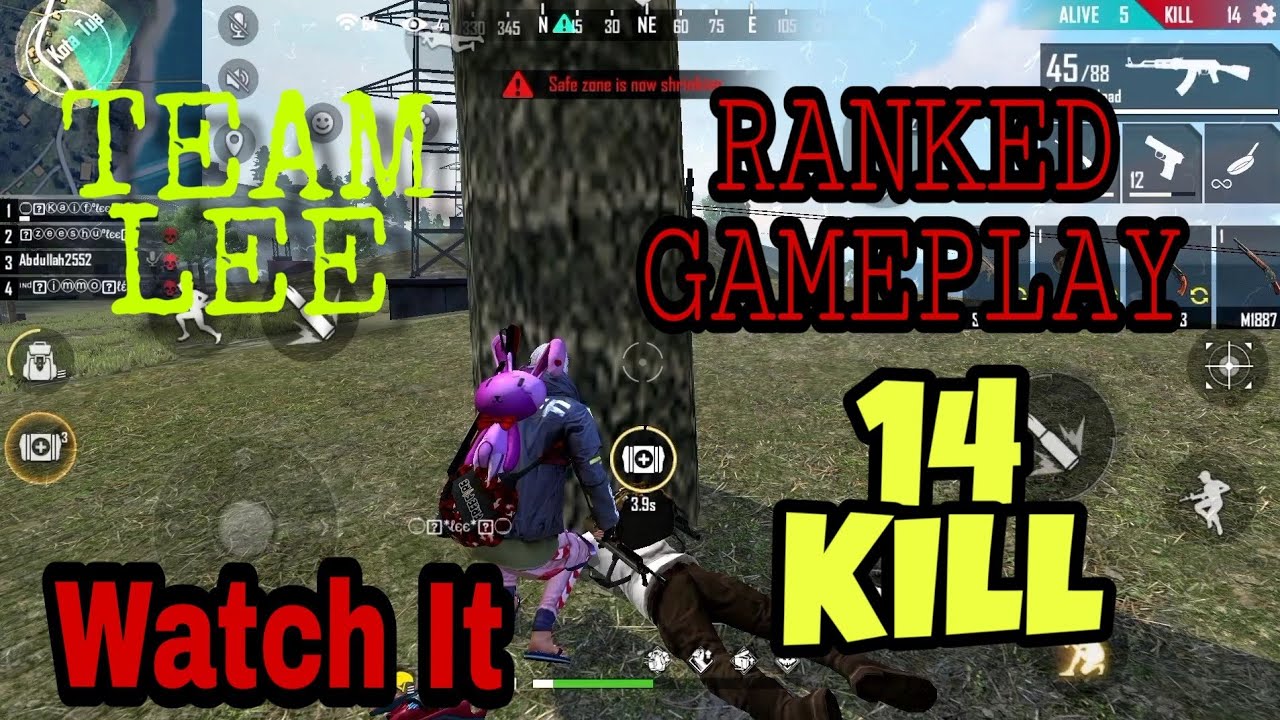 #TEAM_LEE #leesquad|| Free Fire Ranked Gameplay With Team Lee Squad ...