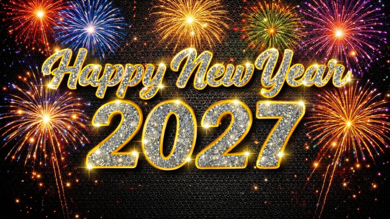 Happy New Year 2027 Countdown in 4k Ultra HD | New Year Song | clock ...