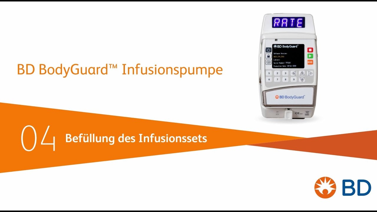 BD BodyGuard™ - Befüllung des Infusionssets - YouTube