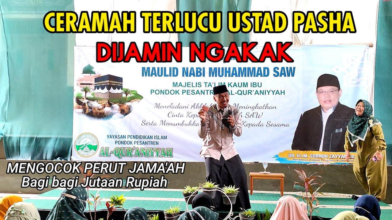 CERAMAH LUCU USTADZ PASHA | STAND UP USTAD PALING KOCAK BIKIN NGAKAK ...