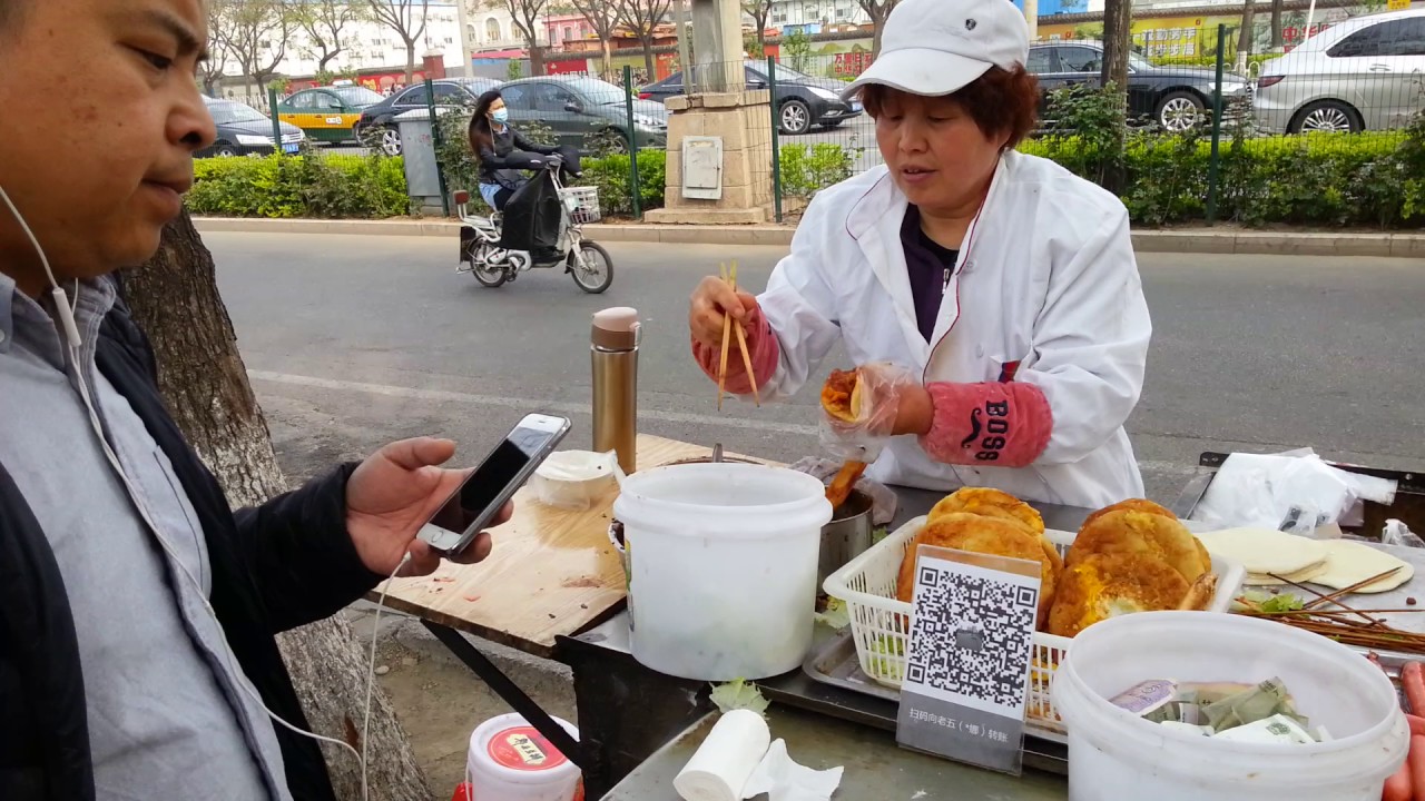 street food with qr code - YouTube