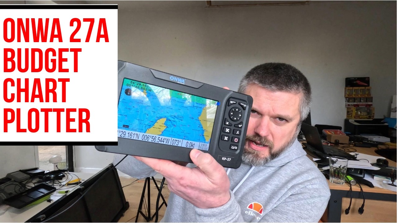 ⚓️Onwa KP27A Chart Plotter Unboxing & Demo - Exploring Free K Charts ...