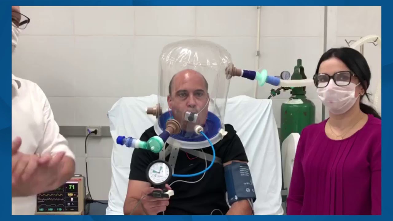Capacete de respiração Elmo - Fase de testes clínicos - YouTube