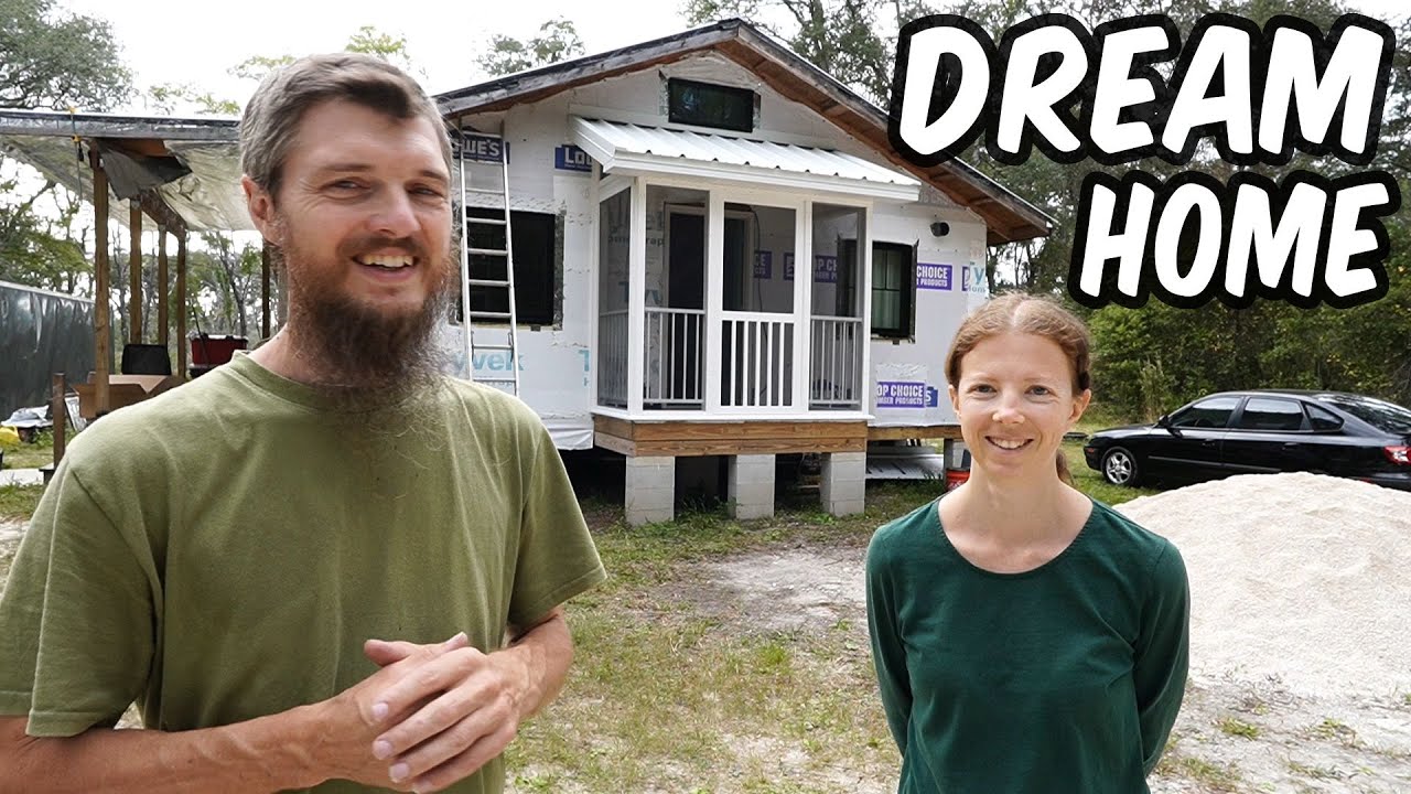 Finished the Balcony on Our DIY Dream Home - YouTube