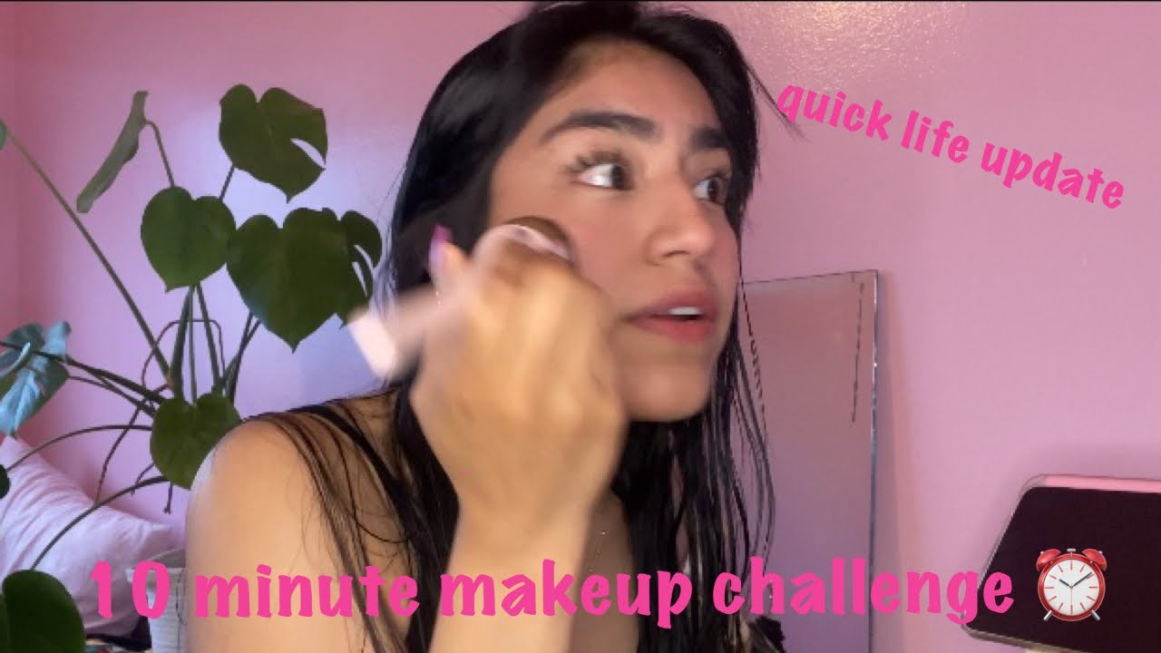 10 minute makeup challenge!!!!!!! - YouTube