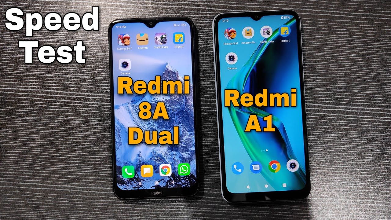 Redmi A1 Speed Test "Ram Management" | Comparison with Redmi 8A Dual ...