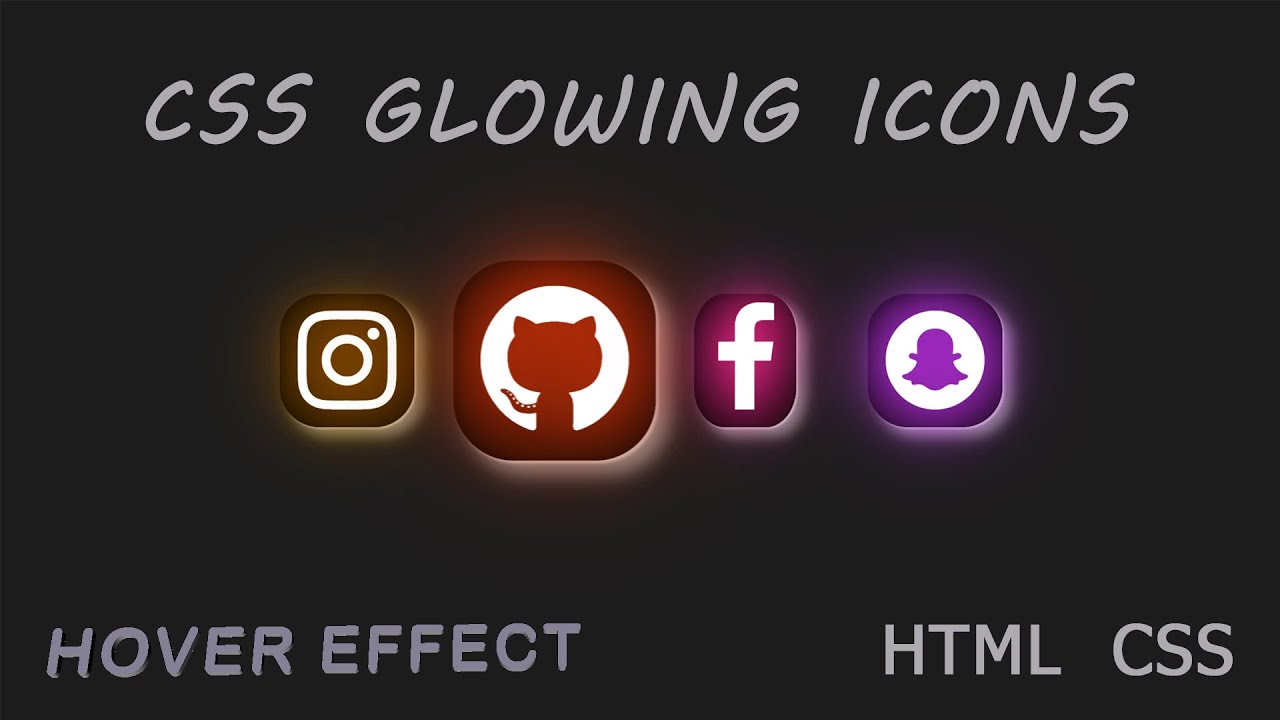 Glowing App Icon How To Make Glow Effect Animation Css Glow Effect Youtube