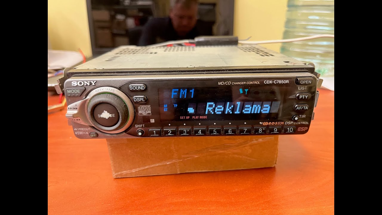 Testing Vintage Sony CDX-C7850R CD Car Radio - YouTube
