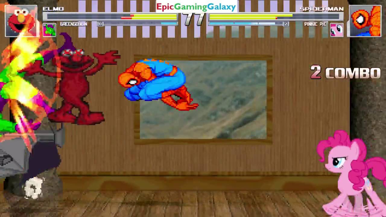 Spider-Man And Pinkie Pie VS Elmo And Green Goblin In A MUGEN Match ...