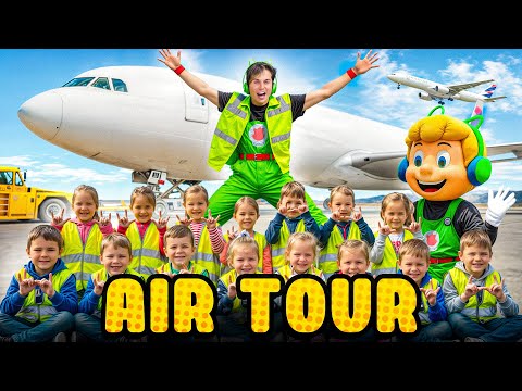 GATO GALACTICO e CRIANÇAS Visitam o AEROPORTO  ✈️  Tour Floripa Airport do Gato Galactico