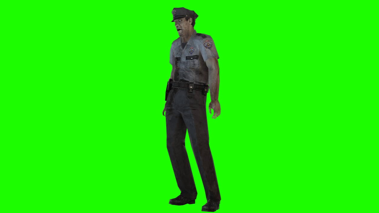 zombie 4 idle animated right chroma - YouTube