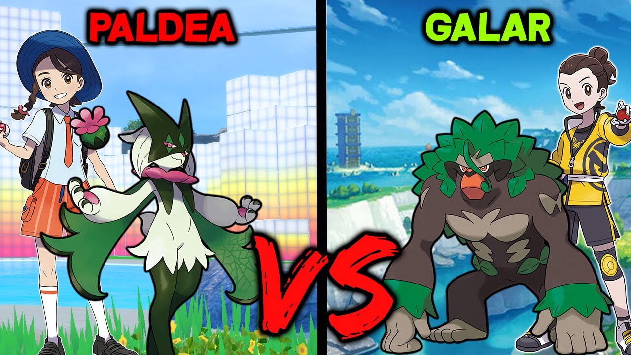 Who is Stronger? Galar VS Paldean Pokemon! The Ultimate Region Battle ...