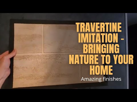 Faux Travertine: Creating Stunning Imitation Stone Surfaces - YouTube