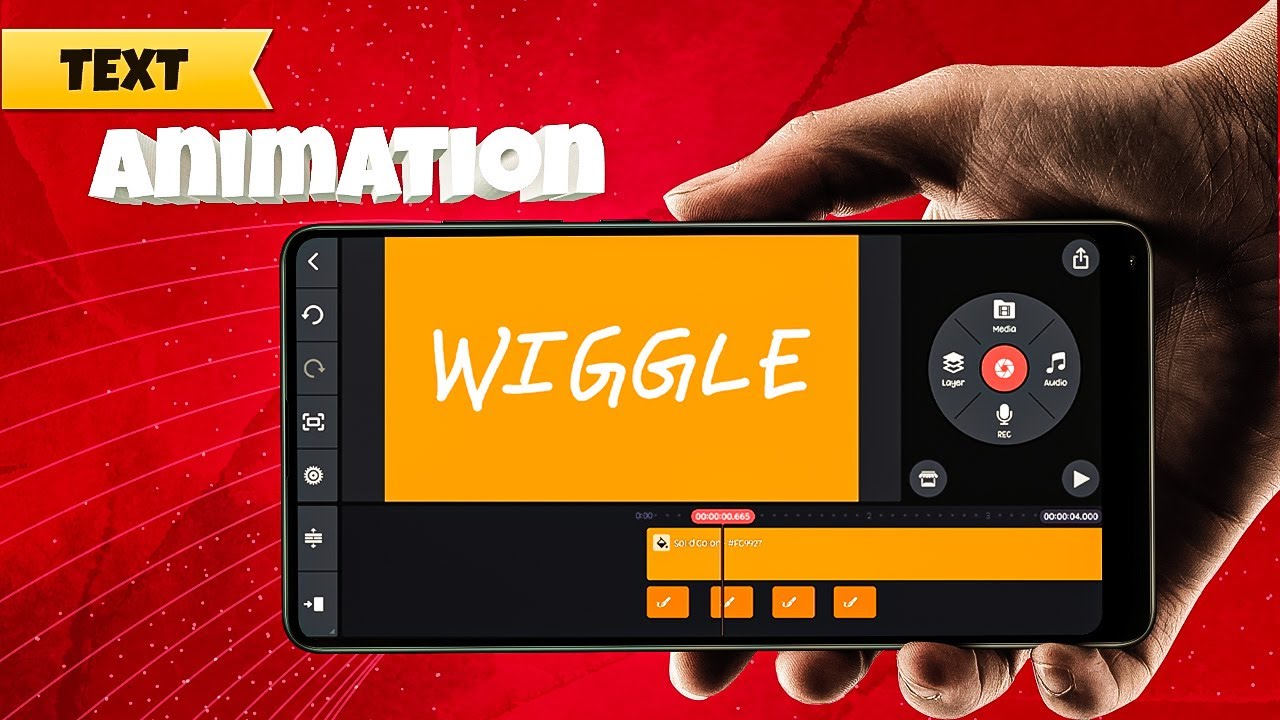 Wiggly Text Animation Kinemaster - Text Animation In Kinemaster - YouTube