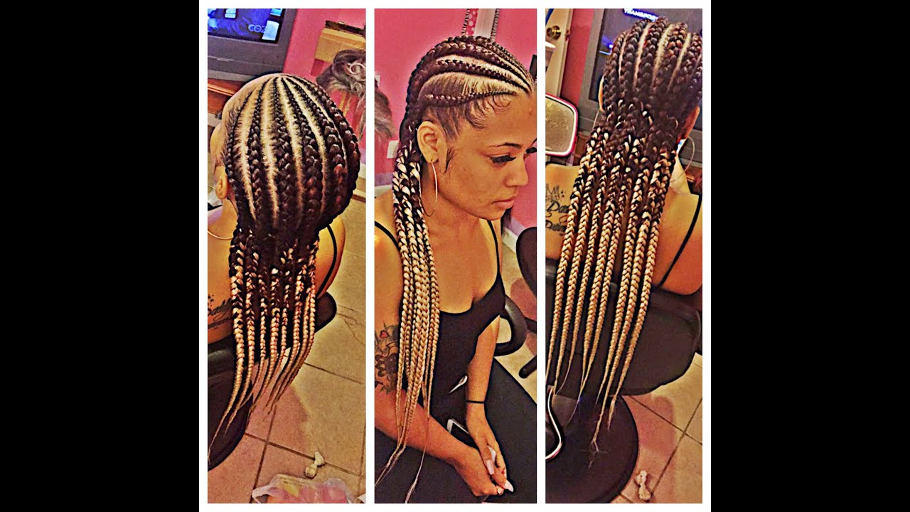 easy method for creating flawless feed-in cornrows - YouTube