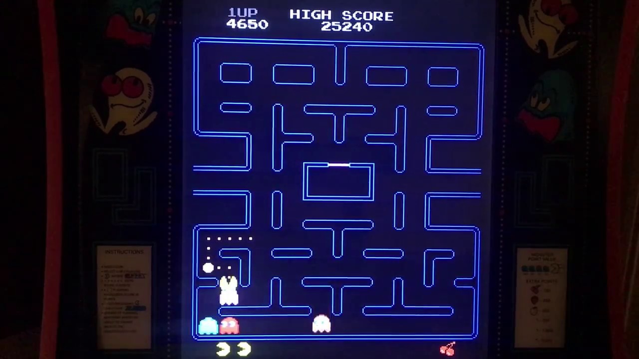 Arcade1up Pac-Man Gameplay through First Intermission! - YouTube