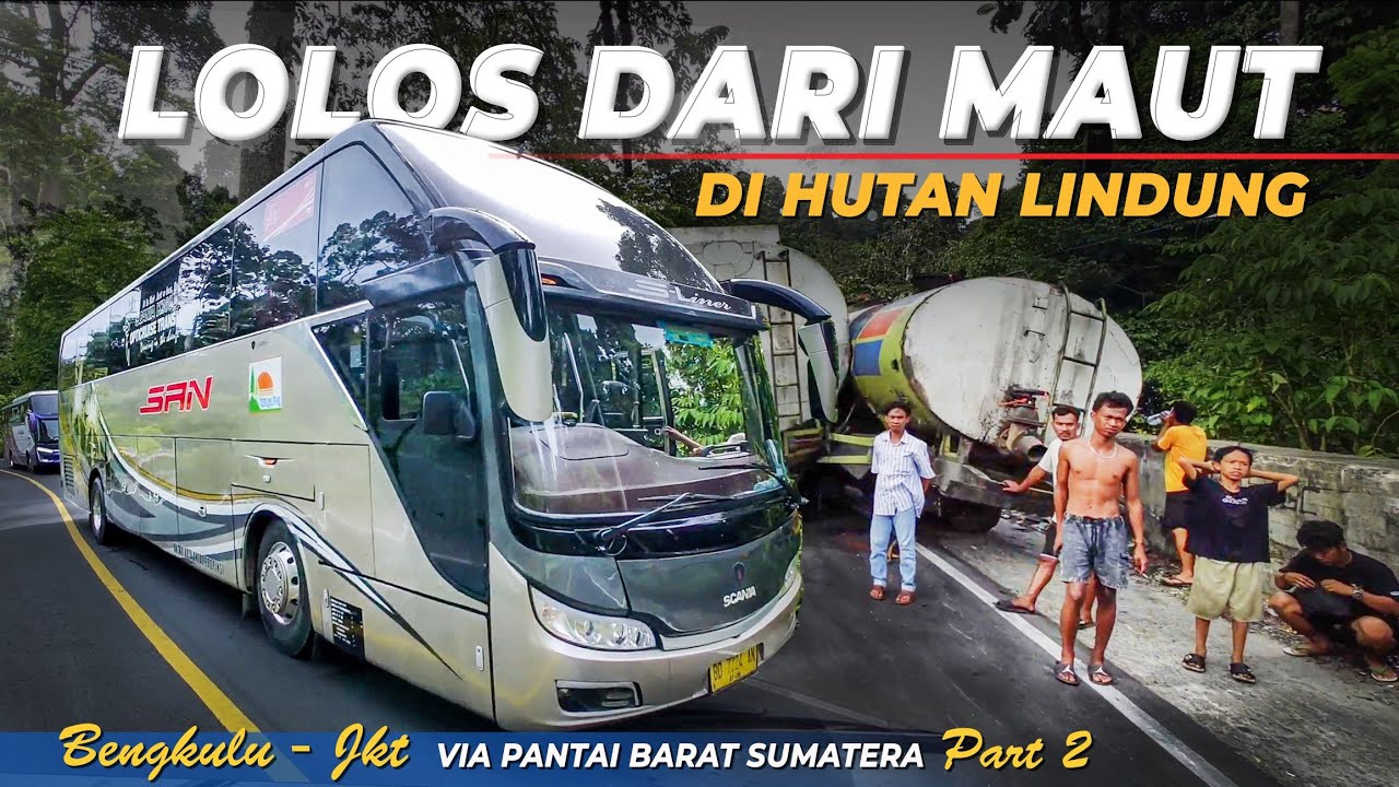 LOLOS DARI TERGELINCIR DI HUTAN LINDUNG | Trip Bus PO SAN | Bis ...