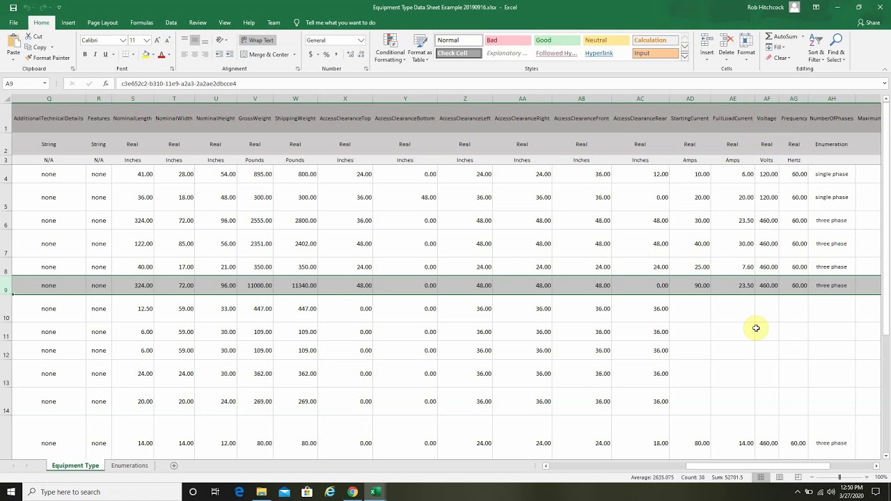 ASHRAE 1801 Example Data Sheets - YouTube