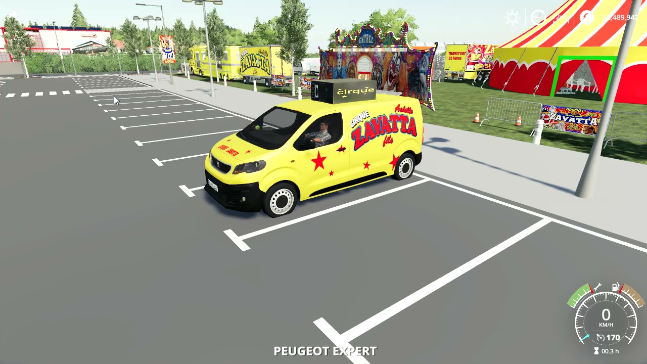 (cirque fs19) il est monté installer pour la premièr fois sur ma map ...