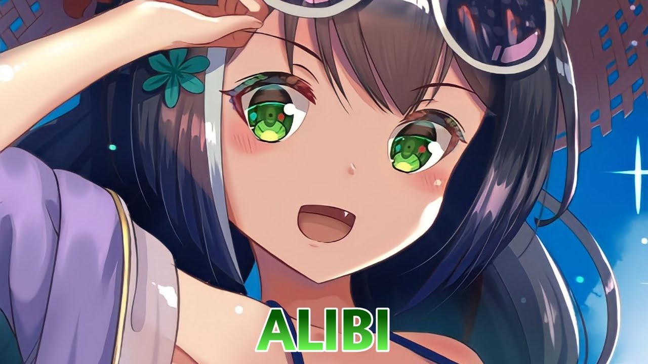 Nightcore - Alibi | Lyrics (Distrion ft. Heleen) - YouTube