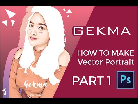 GEKMA - Vector Vexel Portrait Photoshop - Part #1