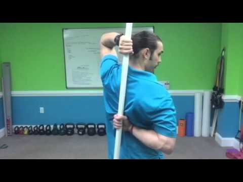 Therapeutic Tuesday - Dowel Shoulder Stretch - YouTube