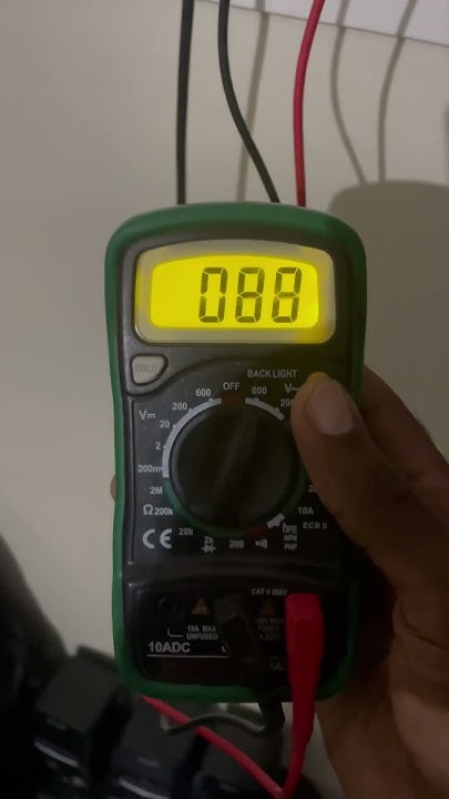 Measuring Ac voltage by using multimeter #shorts - YouTube