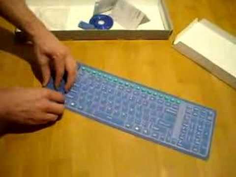 Tastatura wireless flexibila - YouTube