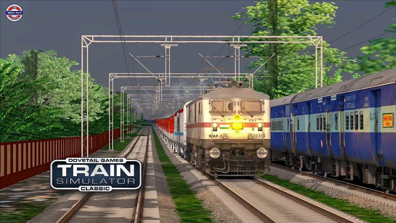 WAP7 goes crazy with LHB | Train Simulator Classic | Fast Line Games ...
