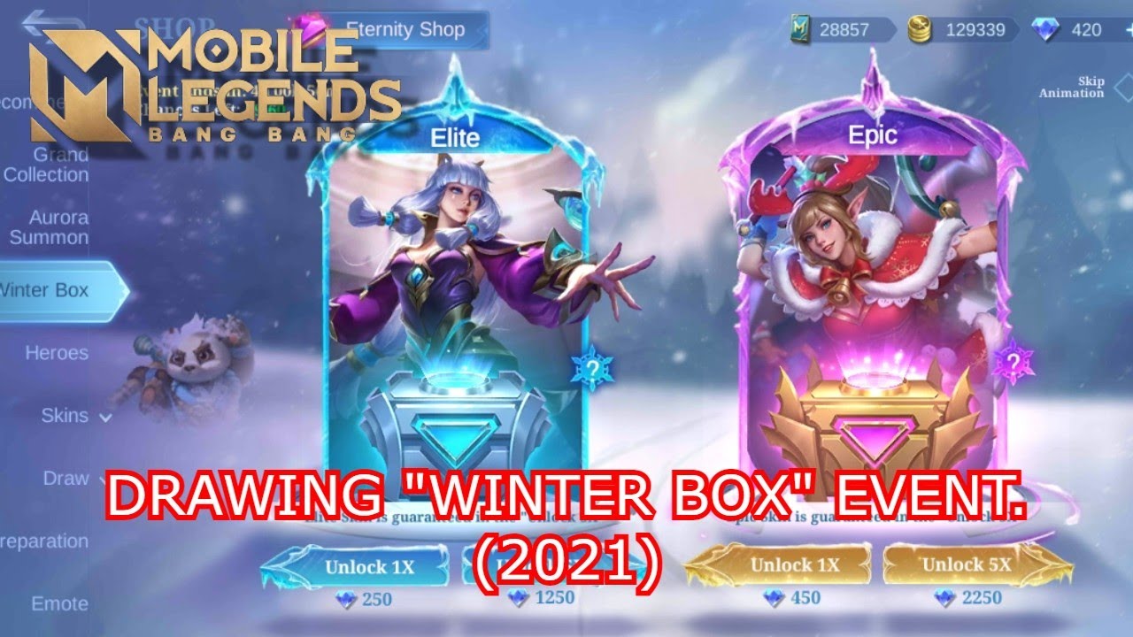 Mobile Legends Drawing Winter Box 2021 - YouTube