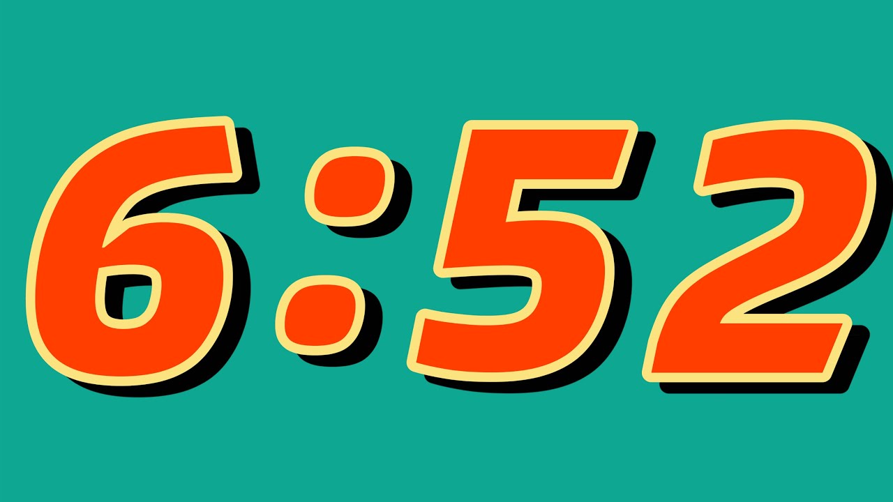 6 Minute and 52 Second Timer - YouTube