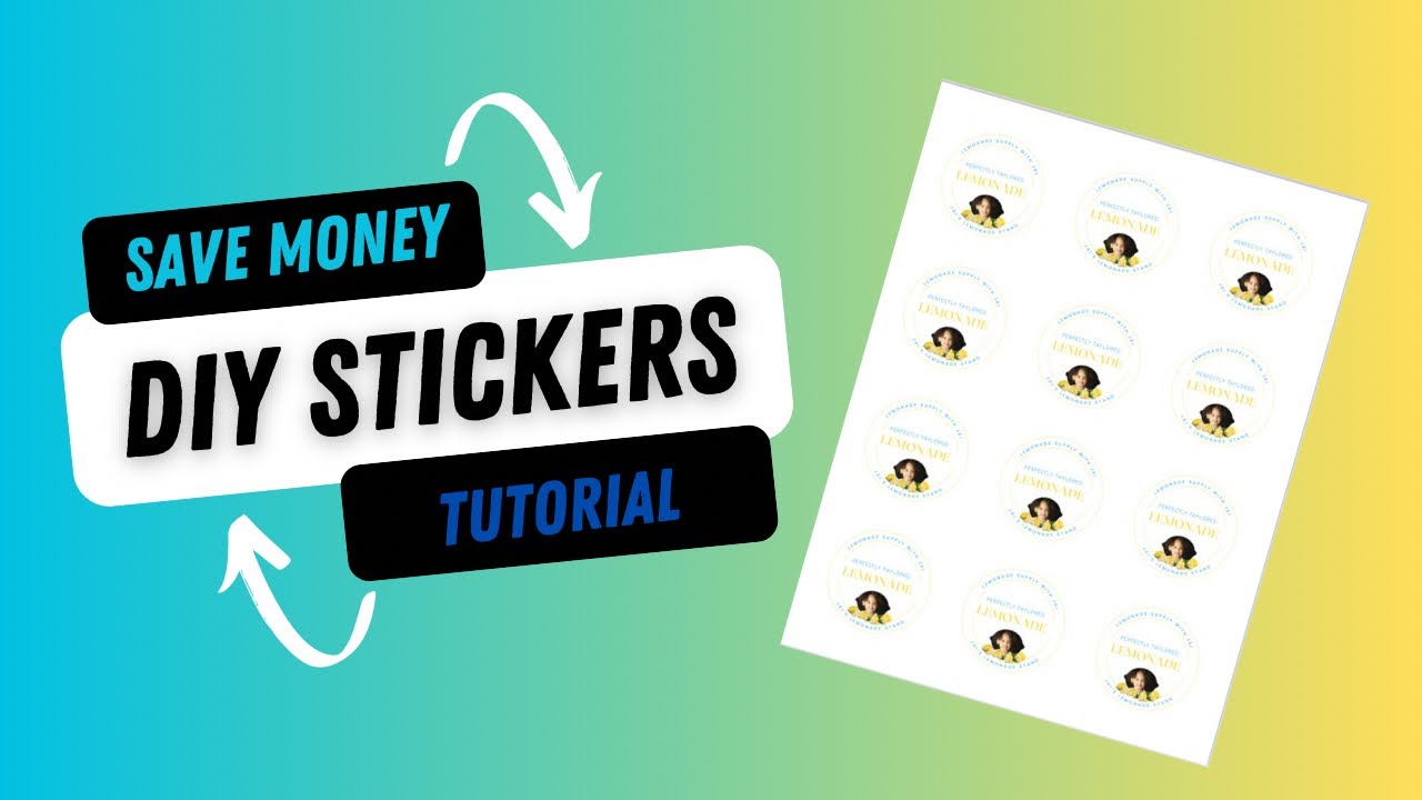 HOW TO DIY STICKERS AT HOME - YouTube