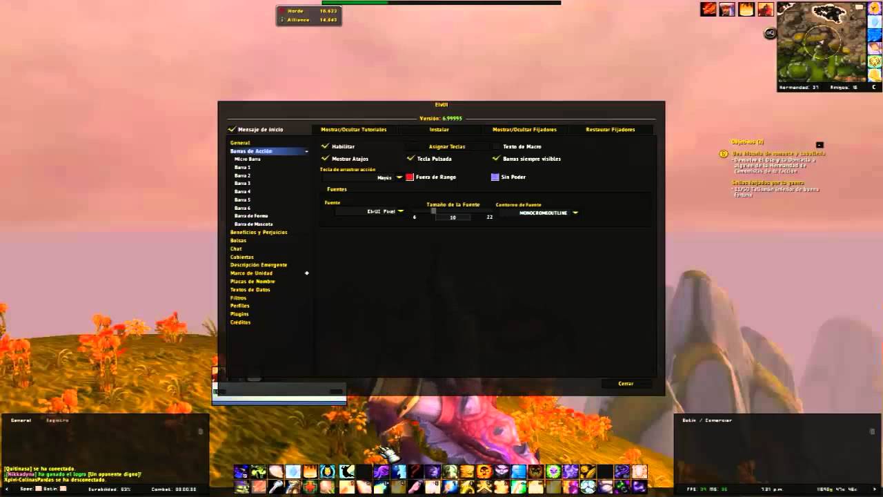 WoW Addons Elvui Interface - YouTube
