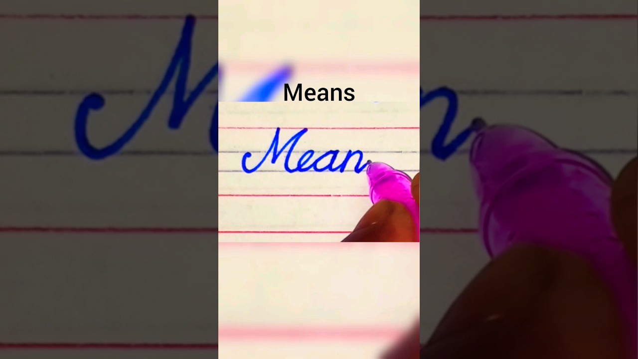 What Does Write In Cursive Mean