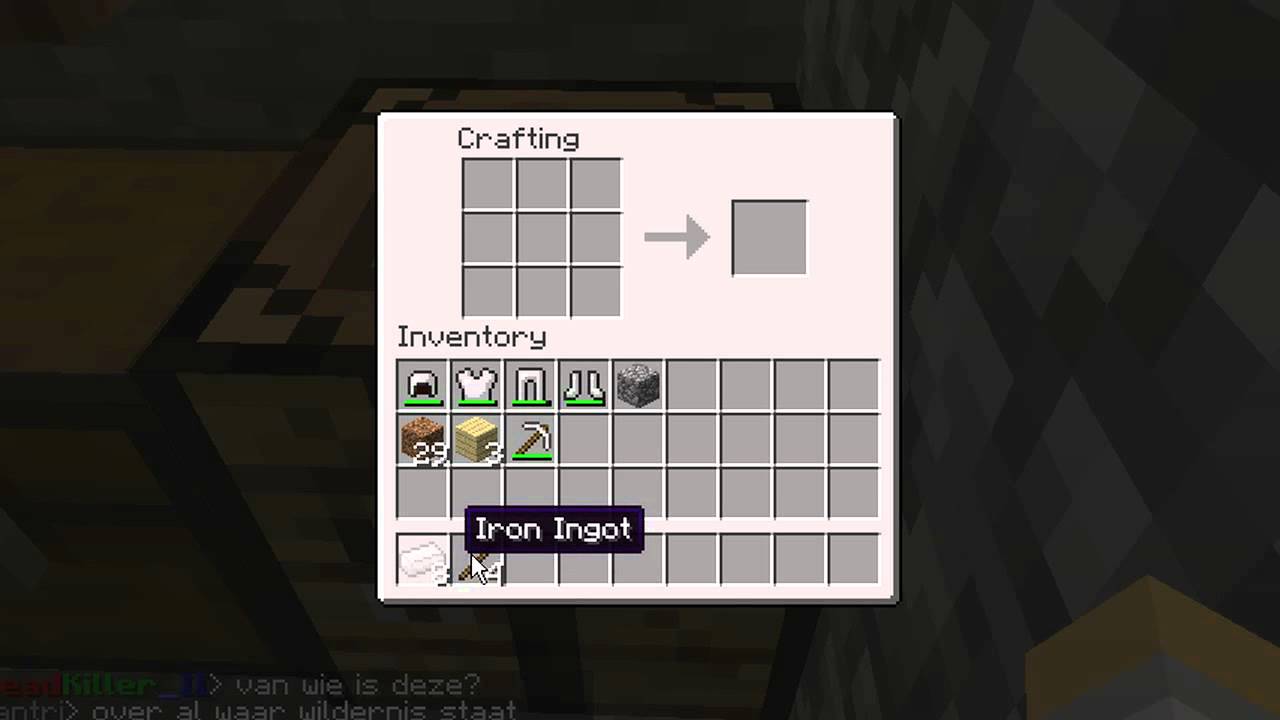 How to make an iron pickaxe - minecraft - YouTube