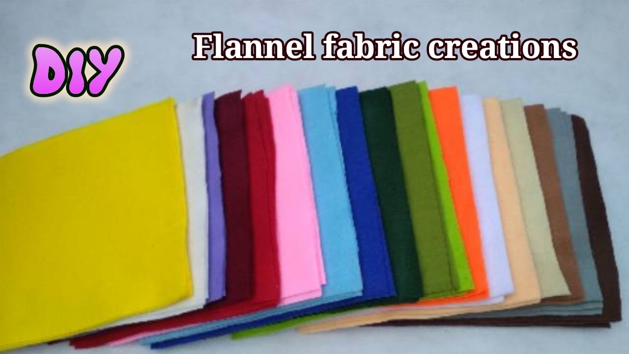 Making crafts from flannel || Kreasi kain flanel - YouTube