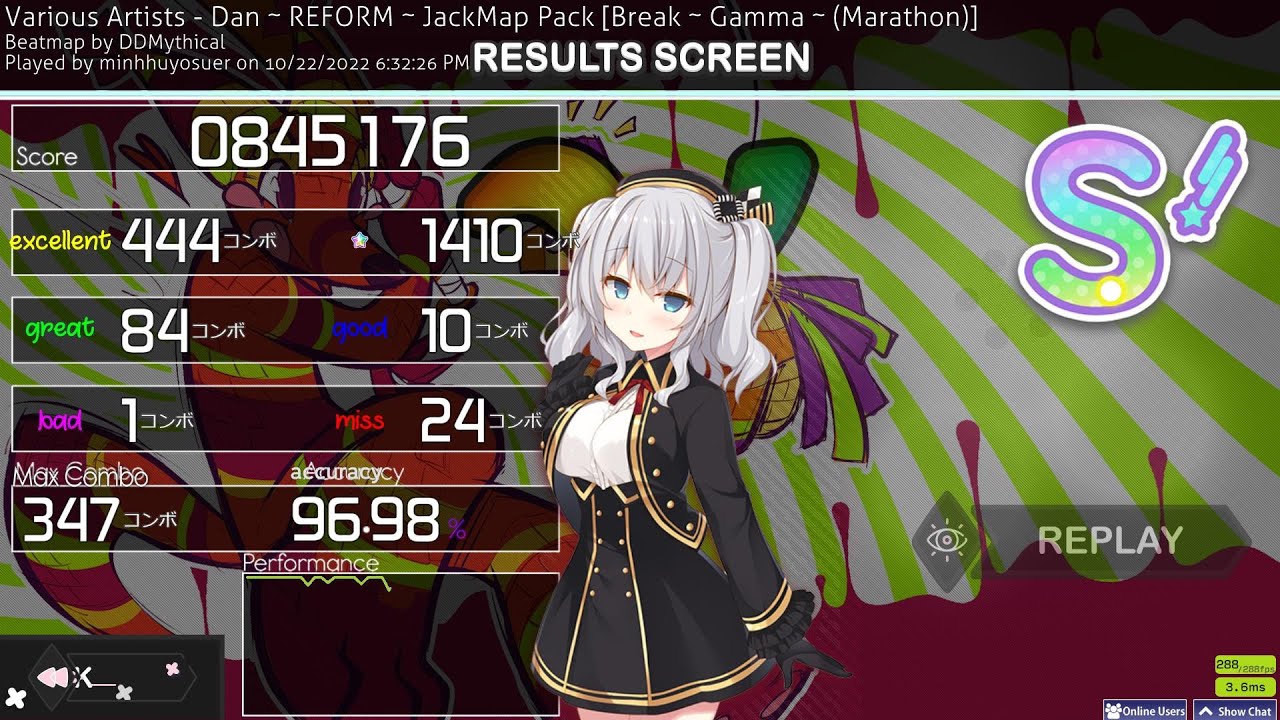 [osu Mania] Gamma Jack Clear 96 98 Youtube
