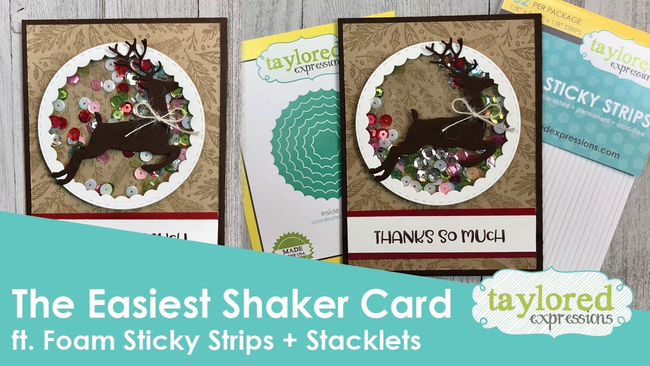 The Easiest Way to Make a Handmade Shaker Card (Seriously!) - YouTube
