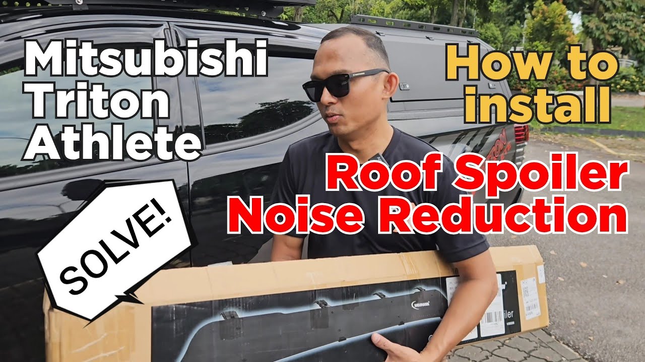 Tutorial DIY | How to install roof spoiler | Wind noise reduction - YouTube