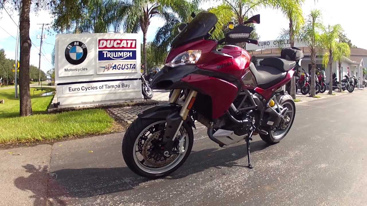 2012 Ducati Multistrada 1200 Dark Red Custom Paint at Euro Cycles of ...