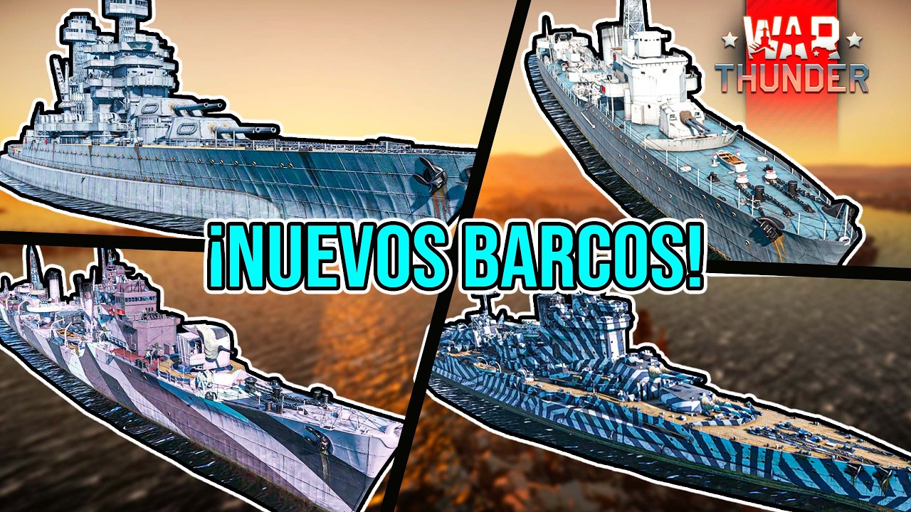 💀 ¡INCREIBLE! ¡Los Nuevos BARCOS De GUERRA En War Thunder Estan Super ...