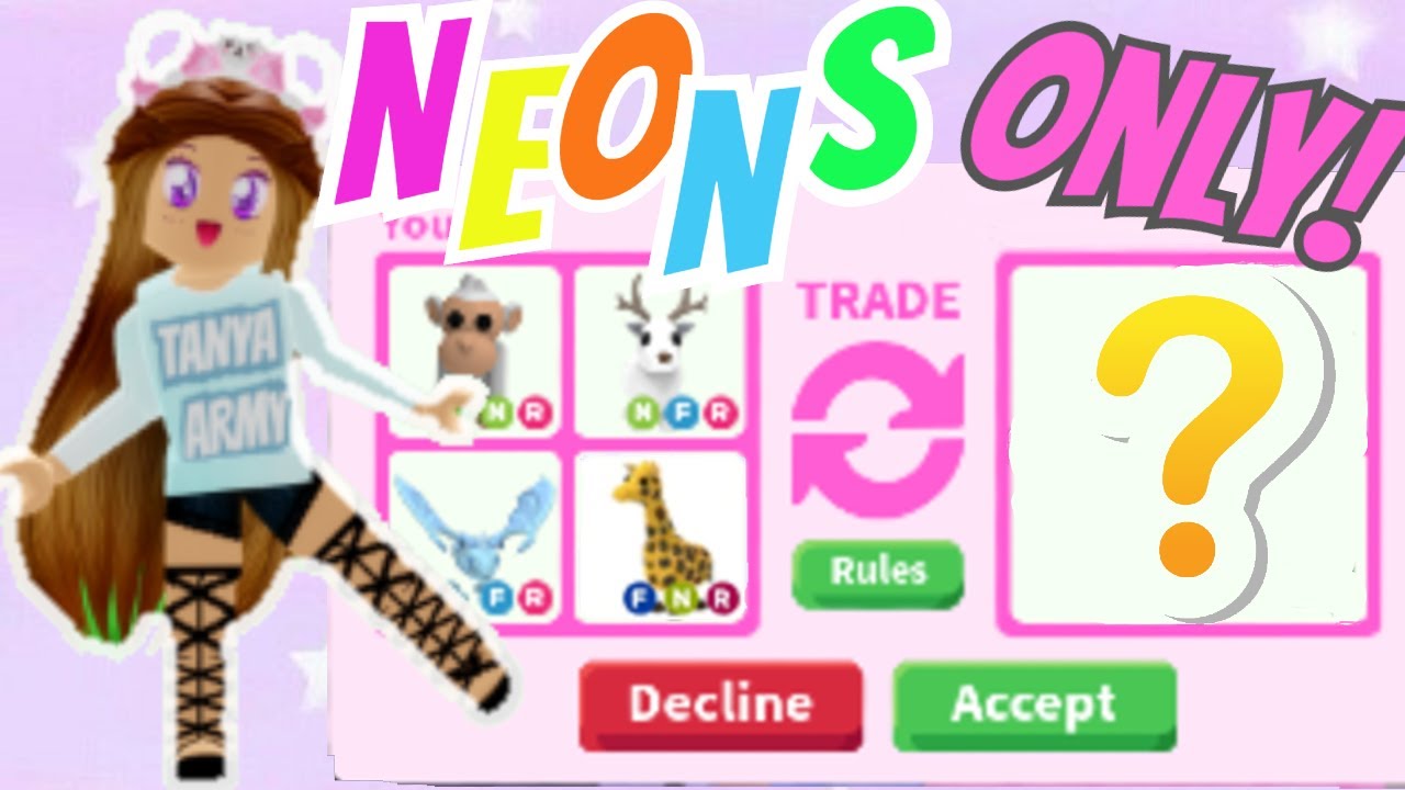 Trading NEON Legendary Pets ONLY / Adopt Me / Roblox - YouTube