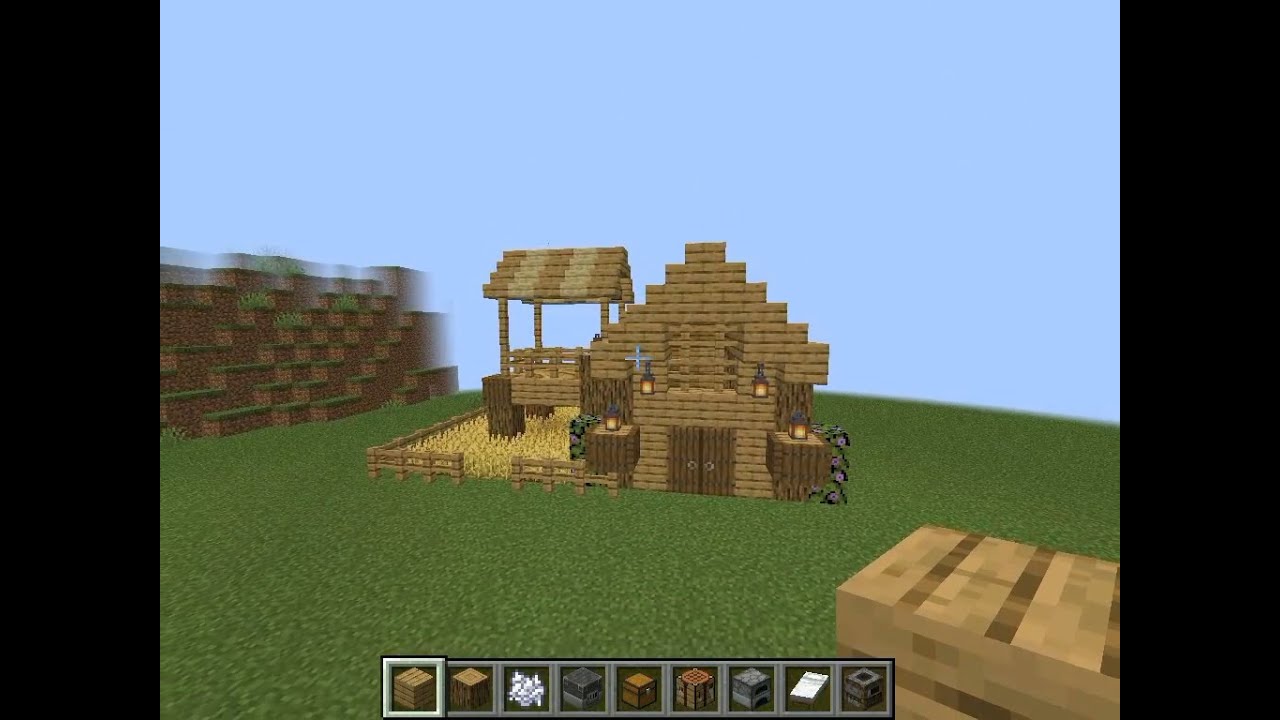 ⚒ Minecraft: how to build a simple wooden house for survival - YouTube