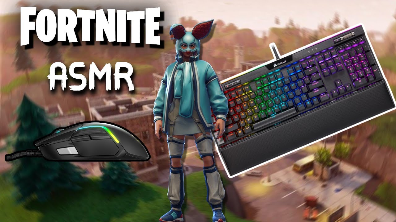 ASMR Gaming | FORTNITE GUM CHEWING | Keyboard sounds + No Talking - YouTube