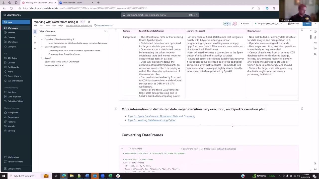 Working with Dataframes Using R - YouTube
