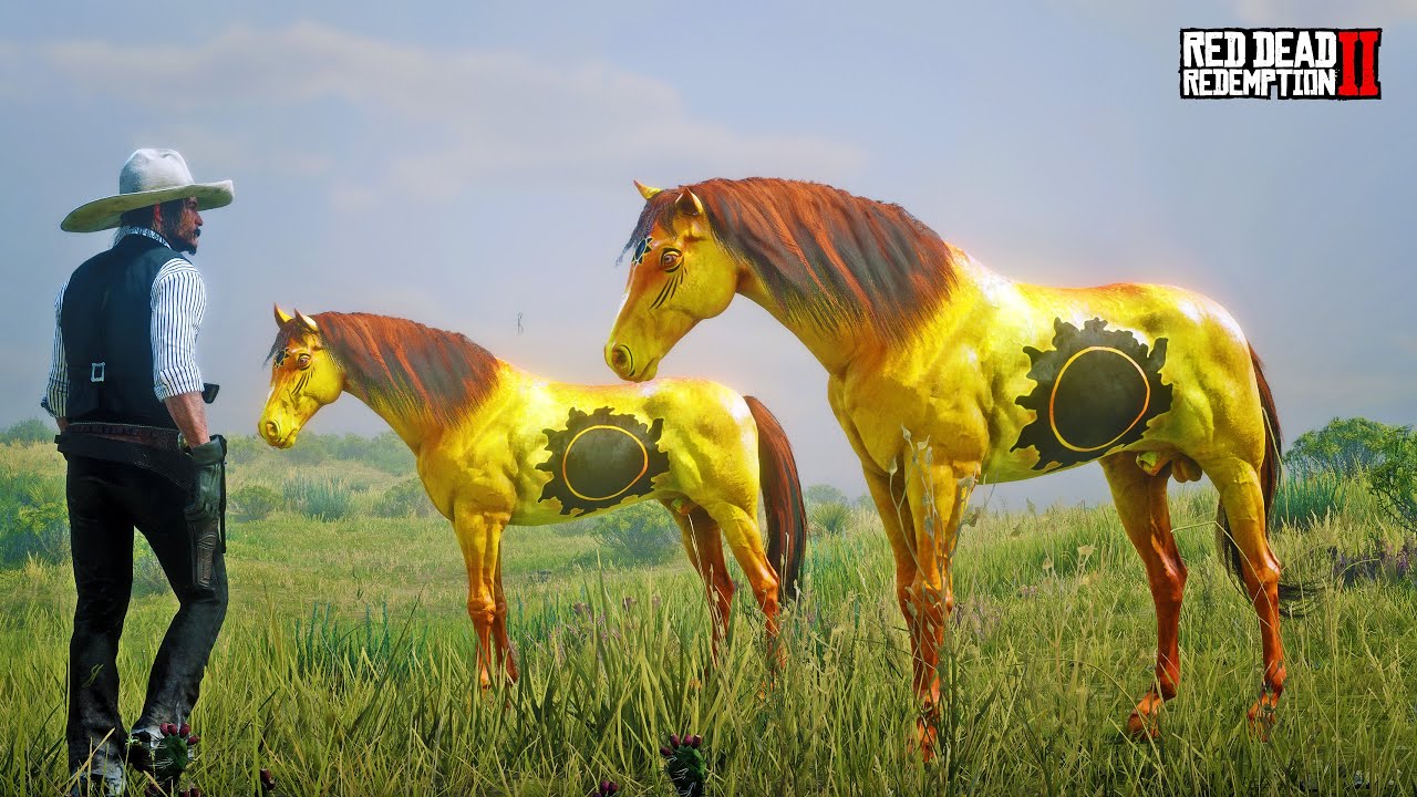 John Marston Tames the Beautiful Scorcher Horses at The Heartlands ...